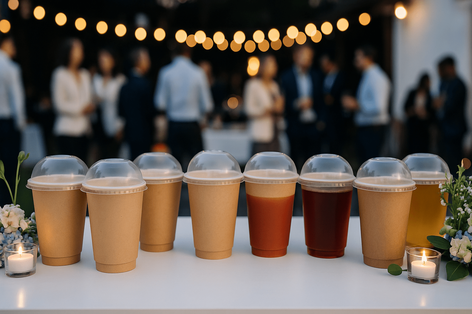 Compostable Cups with Lids Offer Better Value for Events – JOLLYCHEF
