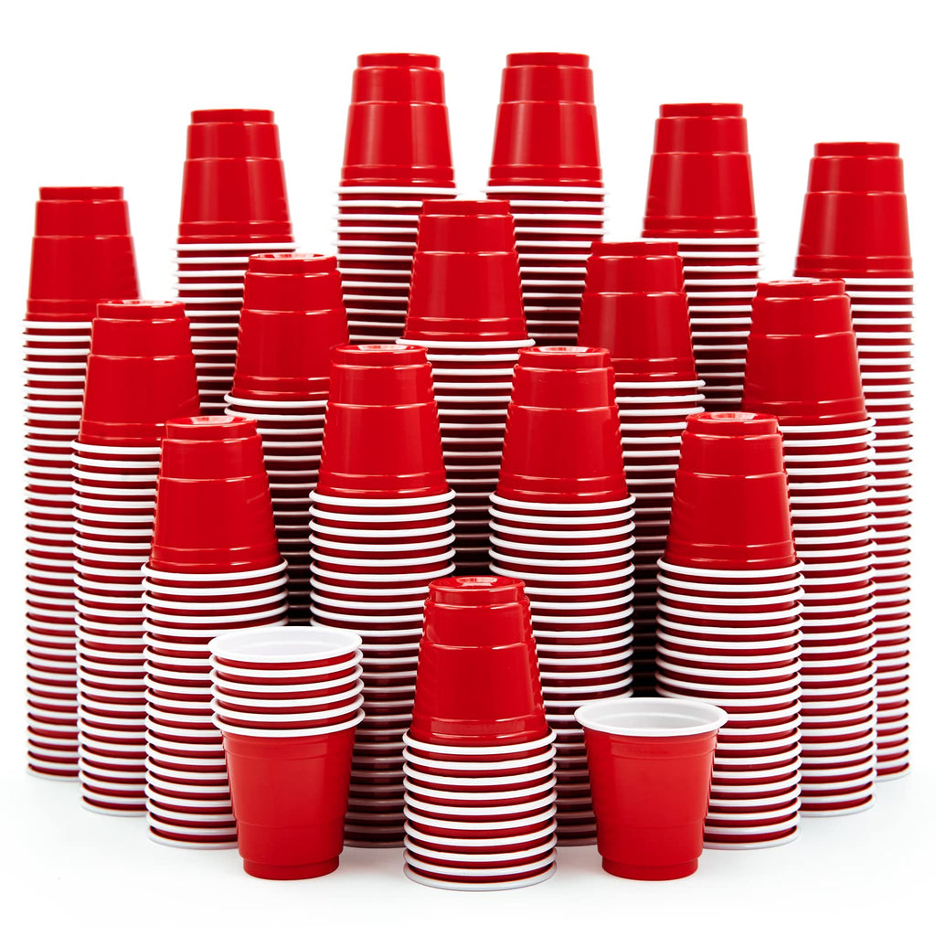 Grab 2oz Red Plastic Dessert Cups - Perfect for Picnics & Parties ...